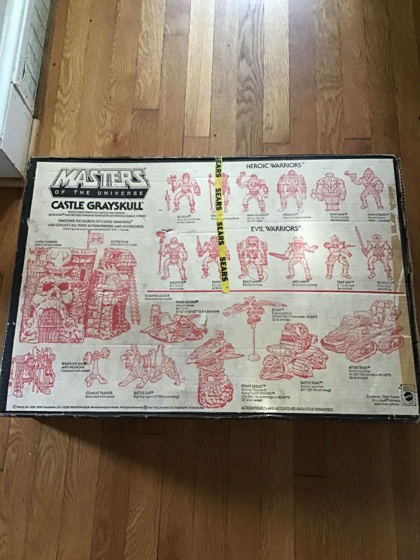 1981 He - Man Masters Of The Universe Castle Grayskull Playset Complete ...
