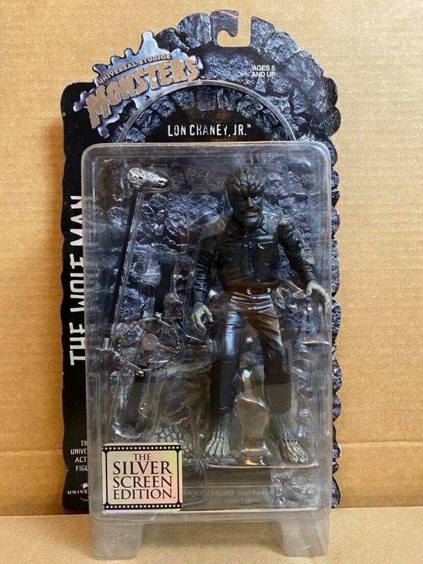 8” THE WOLF MAN Universal Studios Monsters Silver Screen Edition Action ...