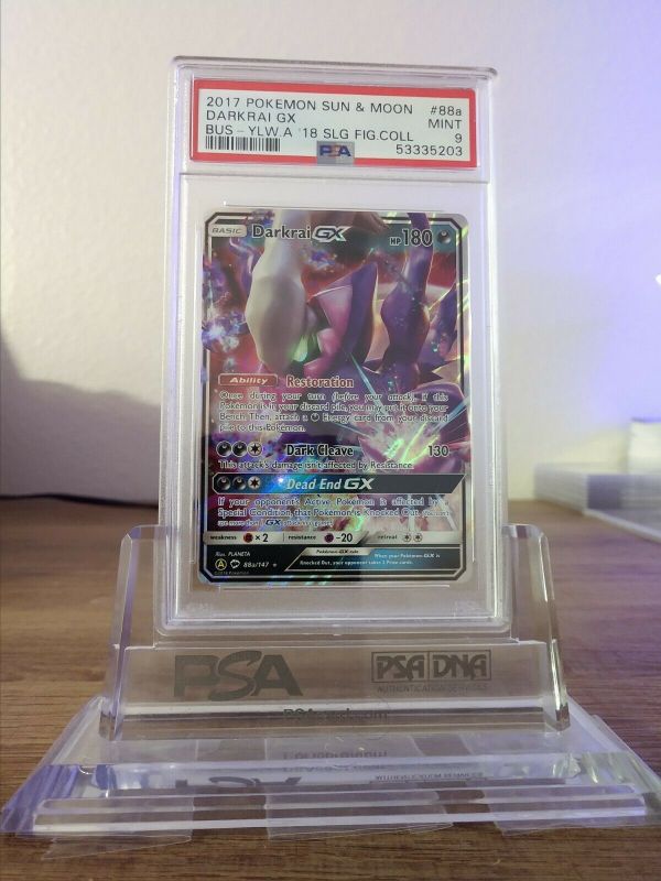 2017 Pokemon Sun & Moon Darkrai GX Shining Legends Promo 88a PSA 9 ...