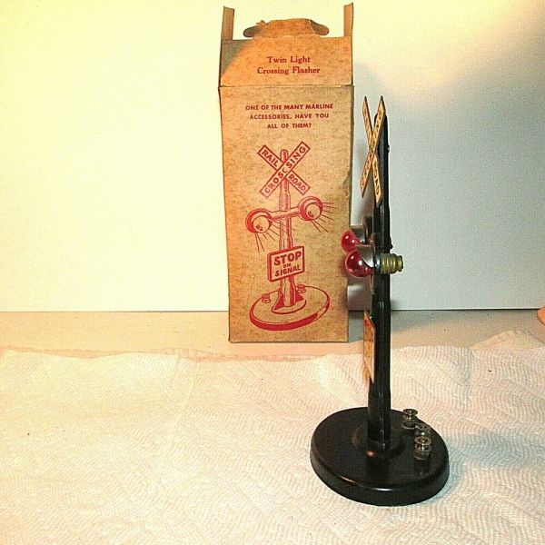 Vintage Louis Marx O Scale Railroad Twin Light Crossing Flasher 423 USA ...