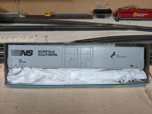 JK Athearn Blue Box 86 ' Auto Parts Boxcar NS Norfolk Southern 237459 ...