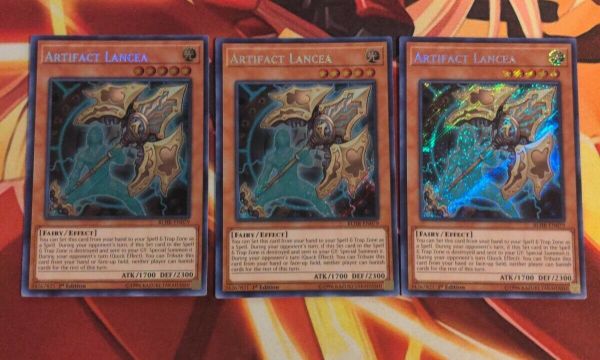 X3 Yu - Gi - Oh Artifact Lancea BLHR - EN079 Secret Rare 1st Ed NM ...