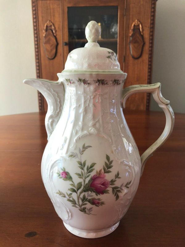 VINTAGE ROSENTHAL SELB GERMANY SANSSOUCI 10 ROSEN PORCELAIN COFFEE ...