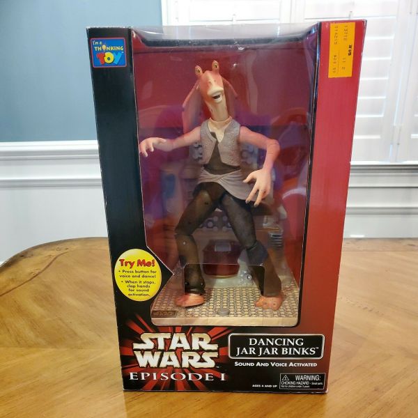 Dancing Jar Jar Binks Star Wars Episode I Phantom Menace 1999 Thinkway ...