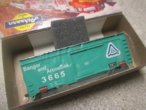 Custom Train Car HO Scale BAR Woodchip 3665 Bangor Aroostook | #67597112
