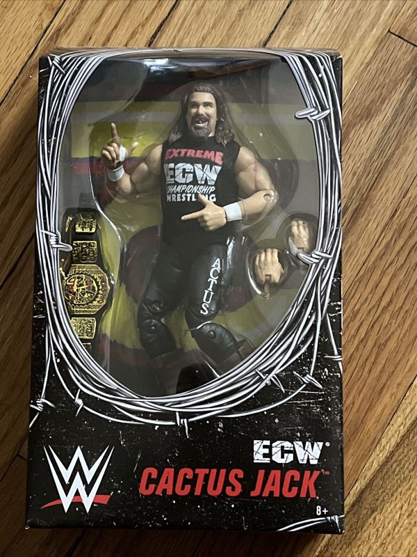 WWE ELITE RINGSIDE EXCLUSIVE ECW CACTUS JACK MATTEL WRESTLING FIGURE IN ...