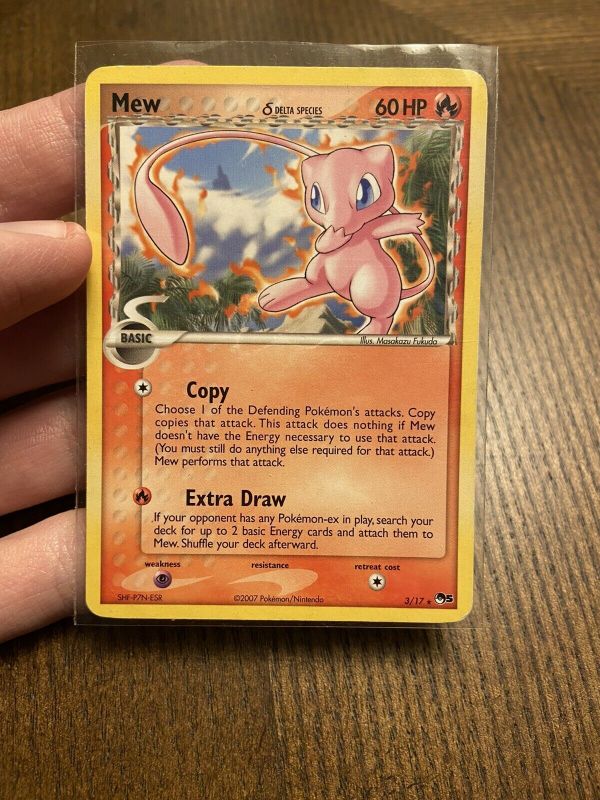 Mew 3/17 Delta Species Pop Series Promo Pokemon Card English Correct ...