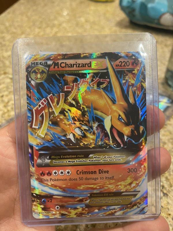 M Charizard EX XY Flashfire 13/106 Ultra Rare MEGA EX Holo Fire Pokemon ...