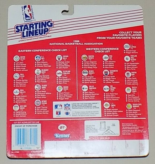 1988 KENNER STARTING LINEUP SLU MICHAEL JORDAN ROOKIE ACTION FIGURE ...
