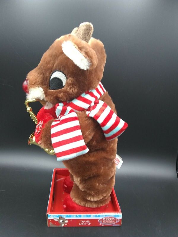 Dan Dee Rudolph Light - Up Plush Plays Rudolph The Red Nose Reindeer ...