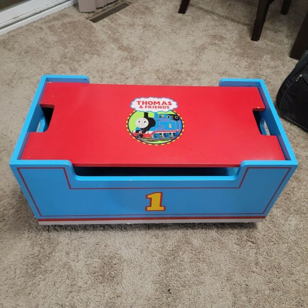 Thomas The Tank Engine Wooden Railroad System - Thomas Tender Toy Box ...