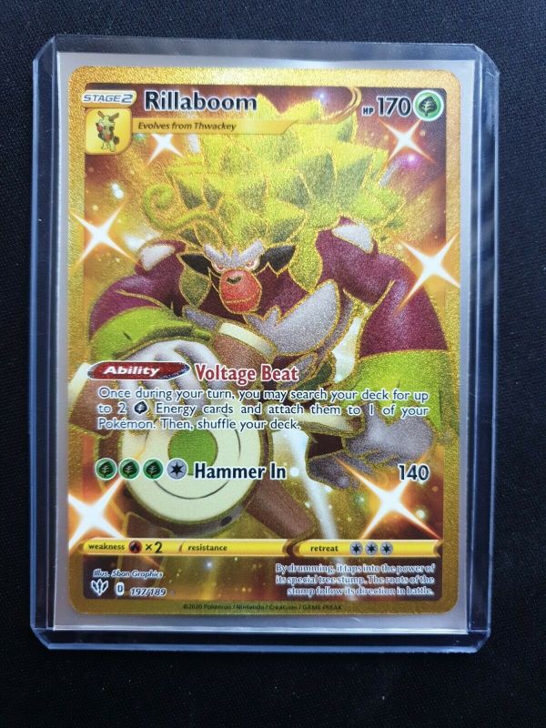 Rillaboom 197/189 - Pokemon Card - Darkness Ablaze TCG - Pack Fresh ...