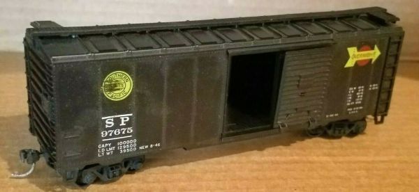 EC1 TRAIN CAR HO SCALE SP SOUTHERN PACIFIC BLACK BOX CAR 97675 ...