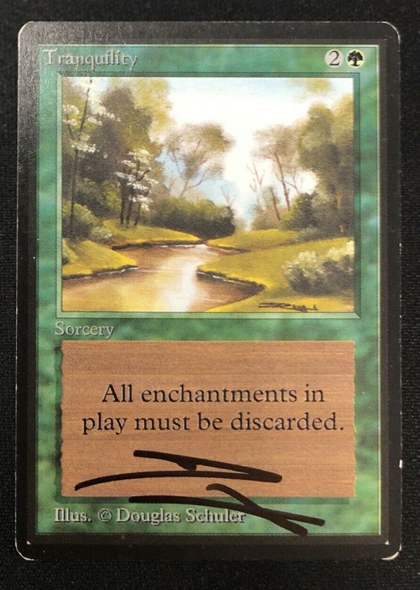 Tranquility (Artist Signed) - Limited Edition Beta Magic The Gathering ...
