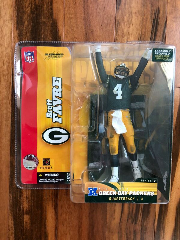BRETT FAVRE Green Bay Packers NFL McFarlane Series 7 Sports Figure ...