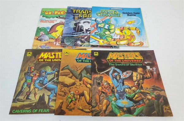 X10 VINTAGE 80 ' S GOLDEN BOOKS MASTERS OF THE UNIVERSE TRANSFORMERS MS ...