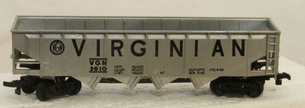 HO Scale Tyco Virginian VGN 2610 Hopper Car 4 Bay | #68013296