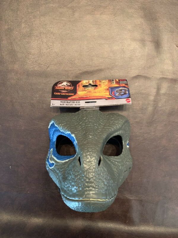 Jurassic World Velociraptor BLUE Dinosaur Dino Mask Camp Cretaceous ...