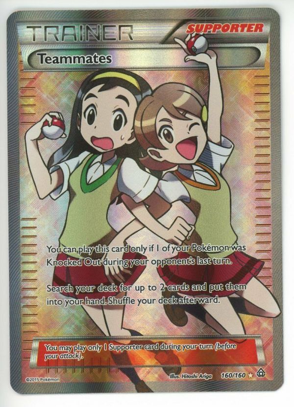 Teammates 160/160 Pokemon TCG Primal Clash Full Art Trainer Light Play ...