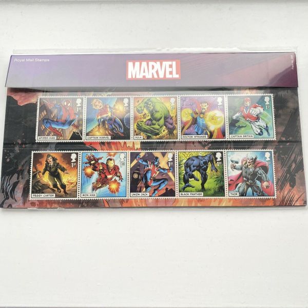 Royal Mail Stamps Presentation Pack 568 Marvel 2019 Includes Mini Sheet ...