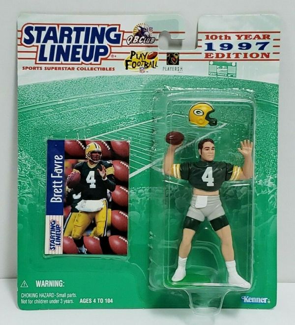 BRETT FAVRE Green Bay Packers Kenner NFL Starting Lineup SLU 1997 ...