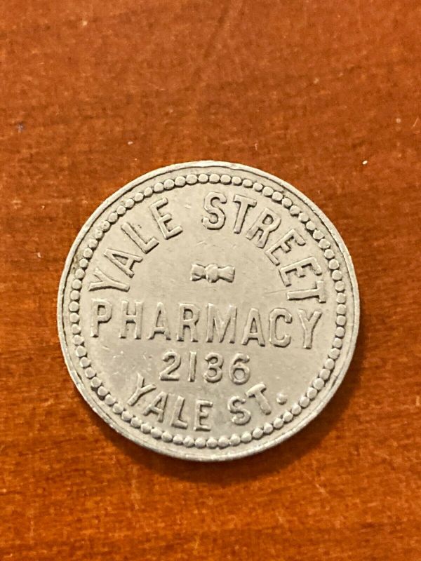 Houston Texas Drug Store Trade Token Yale Street Pharmacy | #68072452