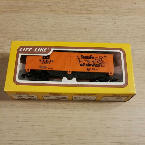 Vintage Life Like HO Reefer Car 08502 Santa Fe Grand Canyon Line W/ Box ...