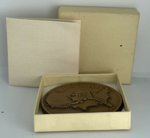 Alaska 49th State January 3, 1959 Seal Of The State Medallion | #68107786