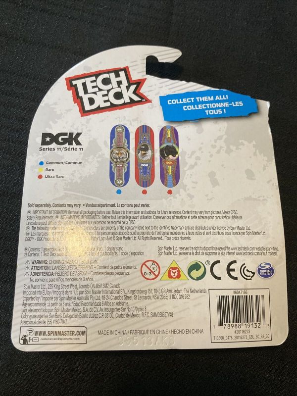 Tech Deck DGK Ultra Rare Fingerboard Series 11 Spin Master - Ships ...