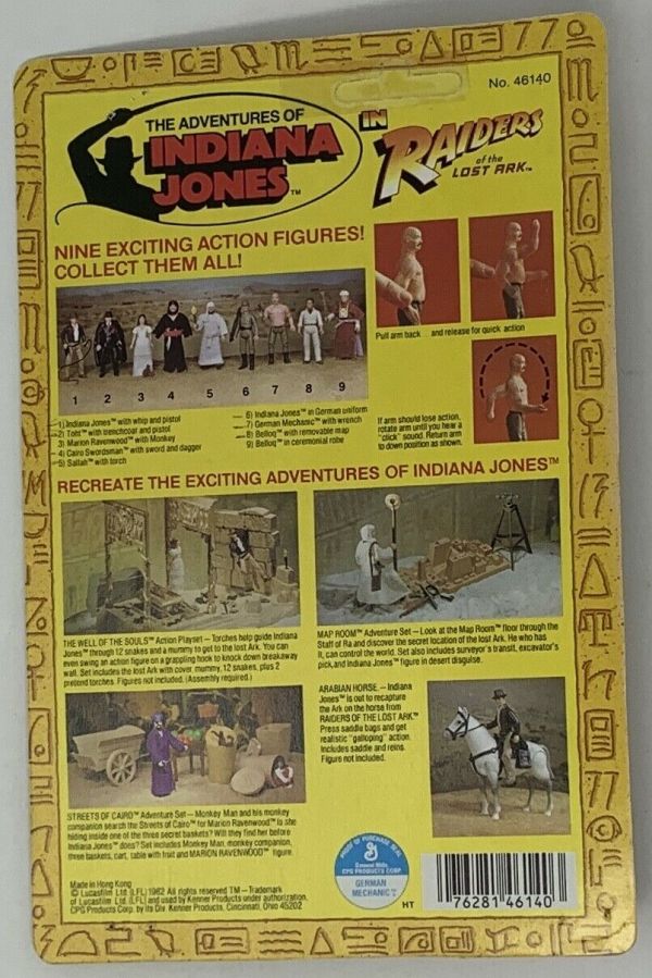 Indiana Jones Raiders Of The Lost Ark German Mechanic 1982 Action ...