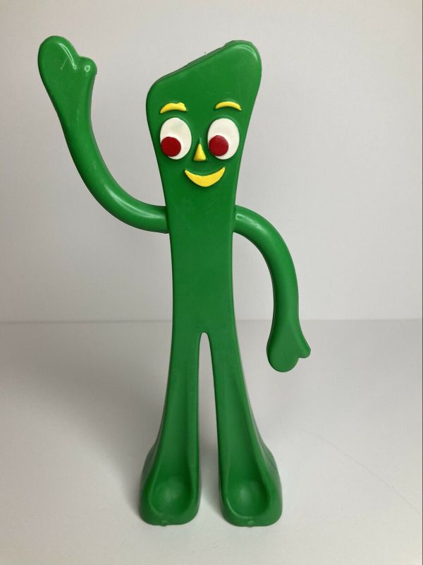 VINTAGE Green Gumby Rubber Figure Prema Toy Co Bendable 9 Inch Tall ...