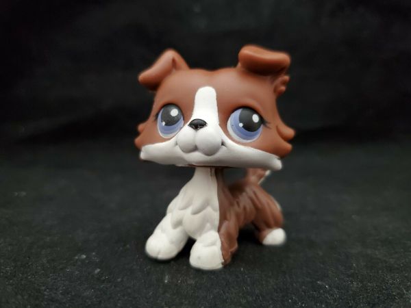 Authentic Littlest Pet Shop Lps Dog Collie From Puzzle No Number ...