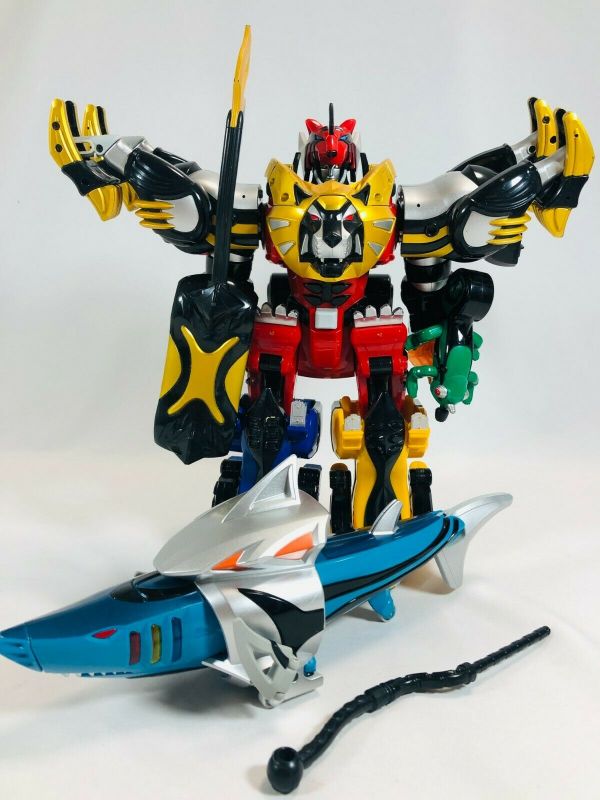 Bandai Power Rangers Gekiranger DX Geki Touja Shark Lion Megazord Japan ...