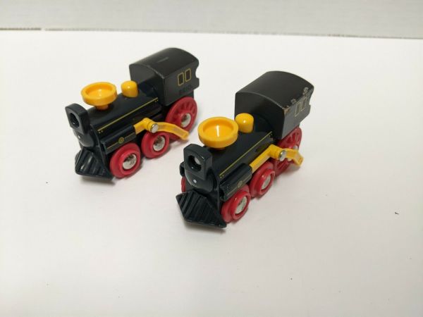 BRIO Wooden Railway Train 2 X Old Steam Engine W/ Thomas 33617 | #68323515