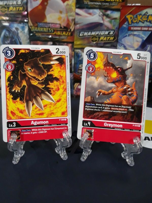 Digimon TCG Agumon/Greymon P009/P010 Promo Cards, | #68399256