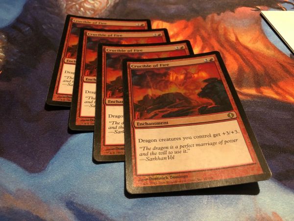4x Foil Crucible Of Fire Shards Of Alara MTG Magic The Gathering ...