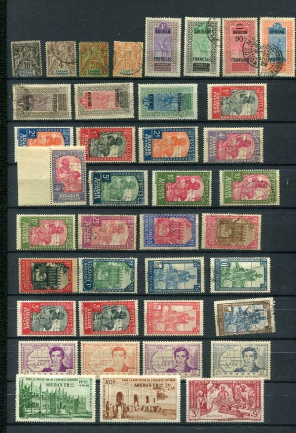 FRENCH COLONIES AFRICA Early M&U Lot 200 Stamps | #68406057