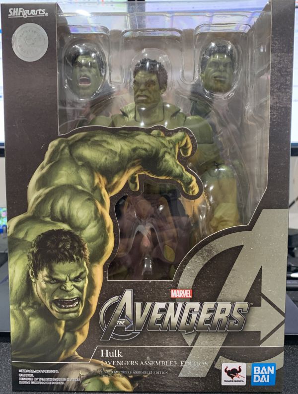 BANDAI S. H. Figuarts Marvel HULK Avengers Assemble Edition Action ...