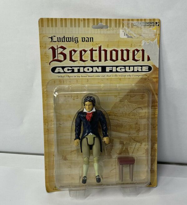 Accoutrements Ludwig Van Beethoven 5 1/4 In Action Figure W/ Stool ...