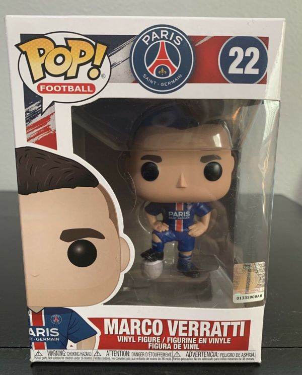 Funko Pop 22 Pop Football - Paris Saint - Germain - Marco Veratti Vinyl ...