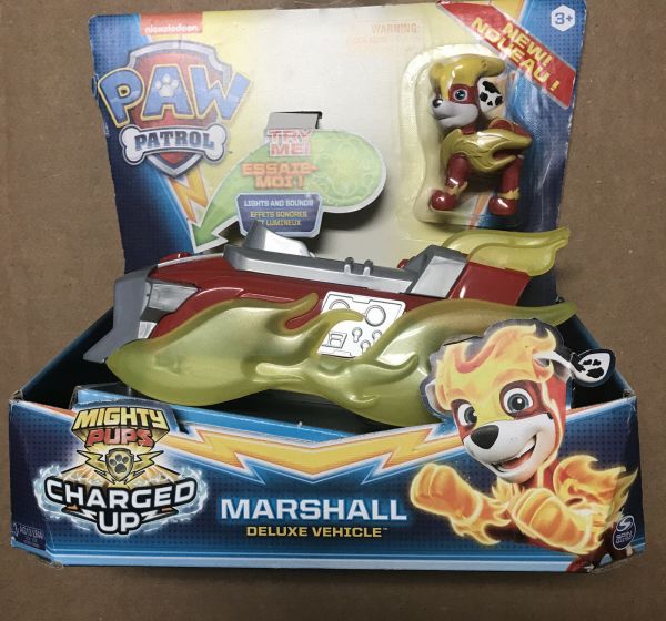 Paw Patrol Marshall Deluxe Vehicle W/ Lights & Sound Mighty Pups ...