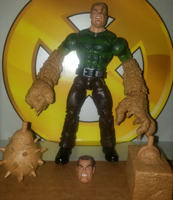 Marvel Legends Sandman BAF Complete Hasbro Build - A - Figure Spider ...