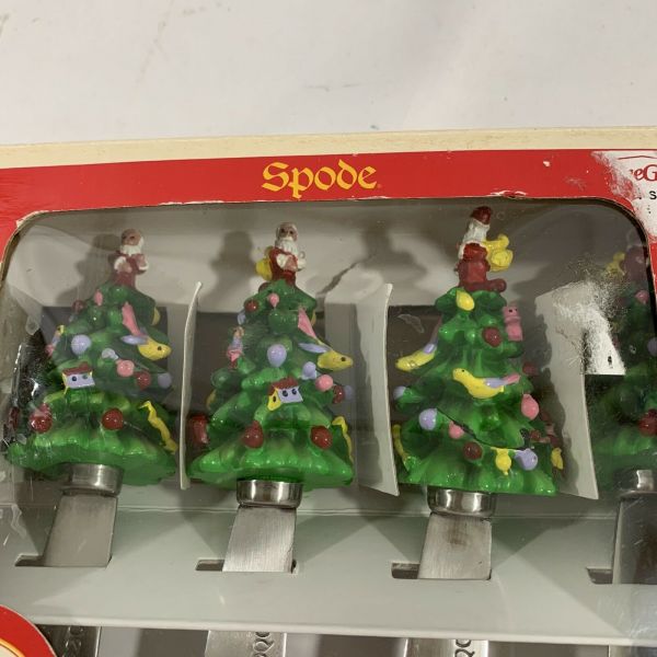 Spode Christmas Tree - Set Of 4 Spreaders/Canape Knives | #68527332