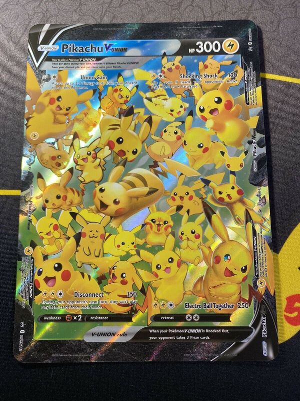 Pokemon Pikachu V Union JUMBO Card Promo 25th Anniversary Celebrations ...