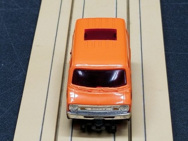 AFX Ho Scale Slot Car Dodge Street Van Orange With Black Stripes ...