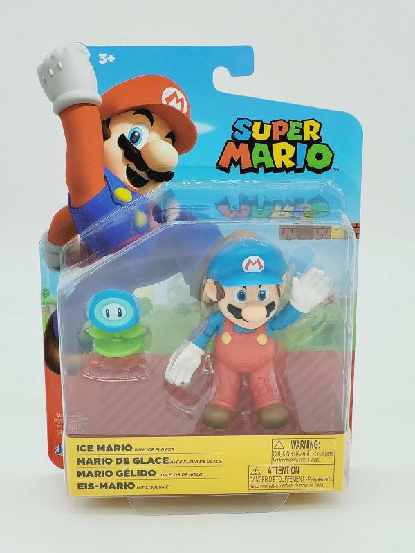 Ice Mario With Ice Flower World Of Nintendo 4 - Inch Figure Jakks Mario ...