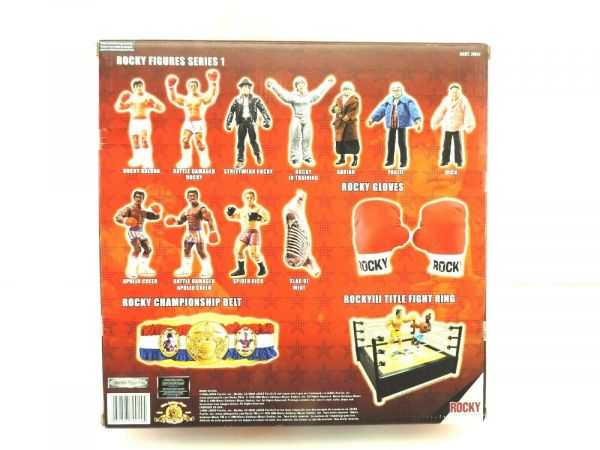 Rocky Title Fight Boxing Ring 2006 Jakks Pacific Complete Stallone ...