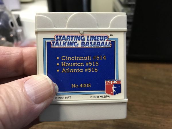 1988 PARKER BROTHERS STARTING LINEUP TALKING BASEBALL CARTRIDGE BRAVES ...