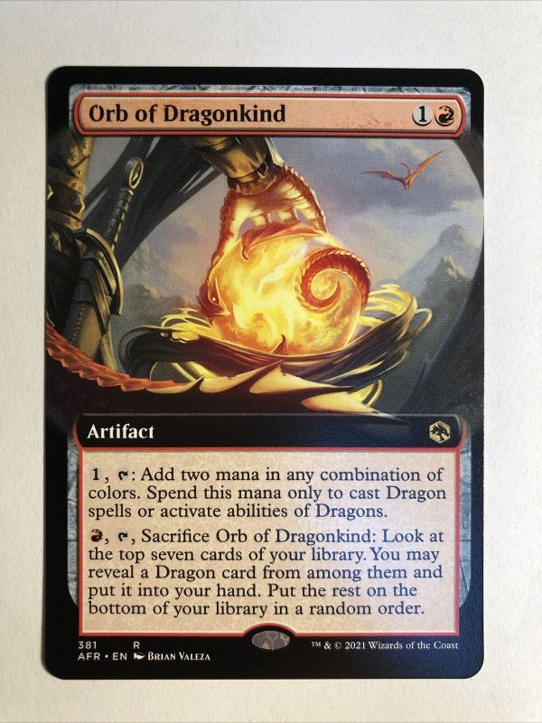 1x D&D Forgotten Realms Orb Of Dragonkind Full Art NM/M Magic The ...