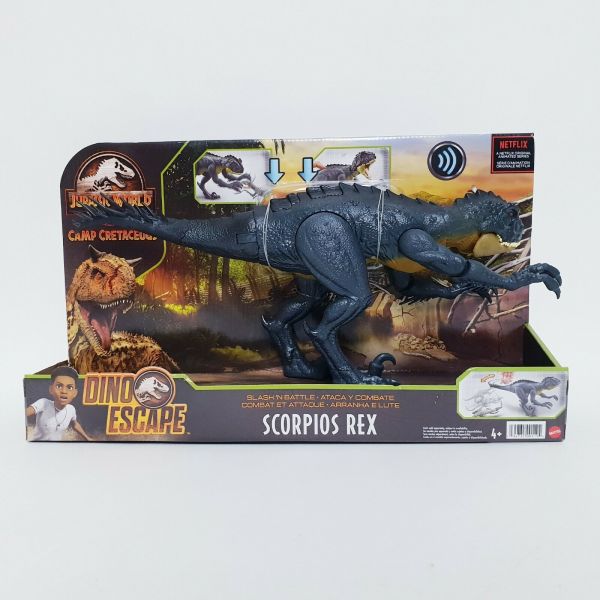 Scorpios Rex Dinosaur Camp Cretaceous Jurassic World Slash N Battle ...
